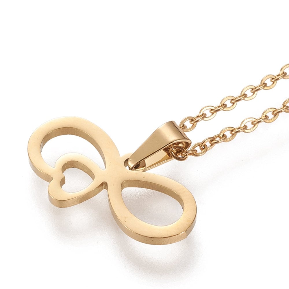 Polyamory Infinity Heart Necklace and Earrings Set, Discreet ...