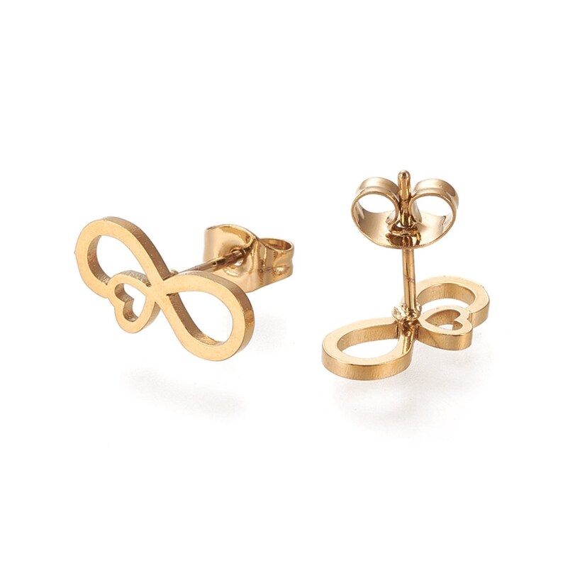 Polyamory Infinity Heart Necklace and Earrings Set, Discreet ...