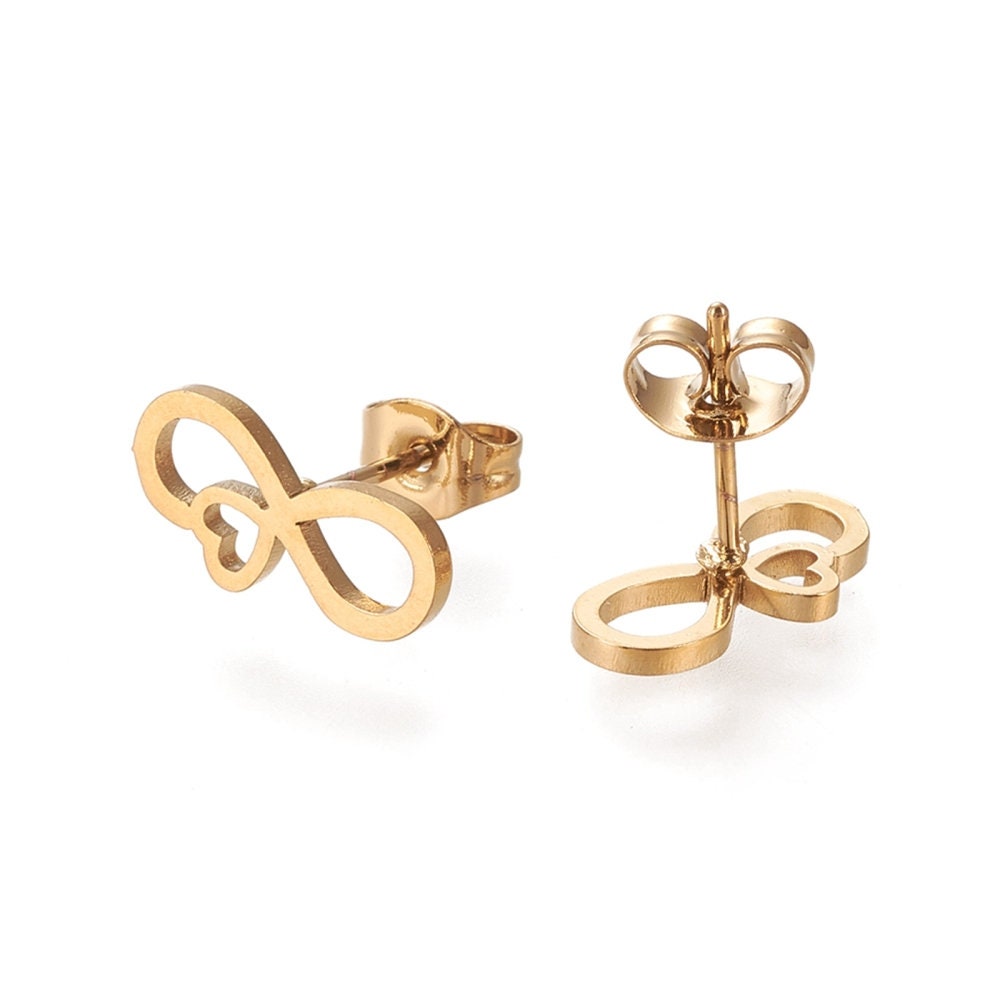 Polyamory Infinity Heart Necklace and Earrings Set, Discreet ...