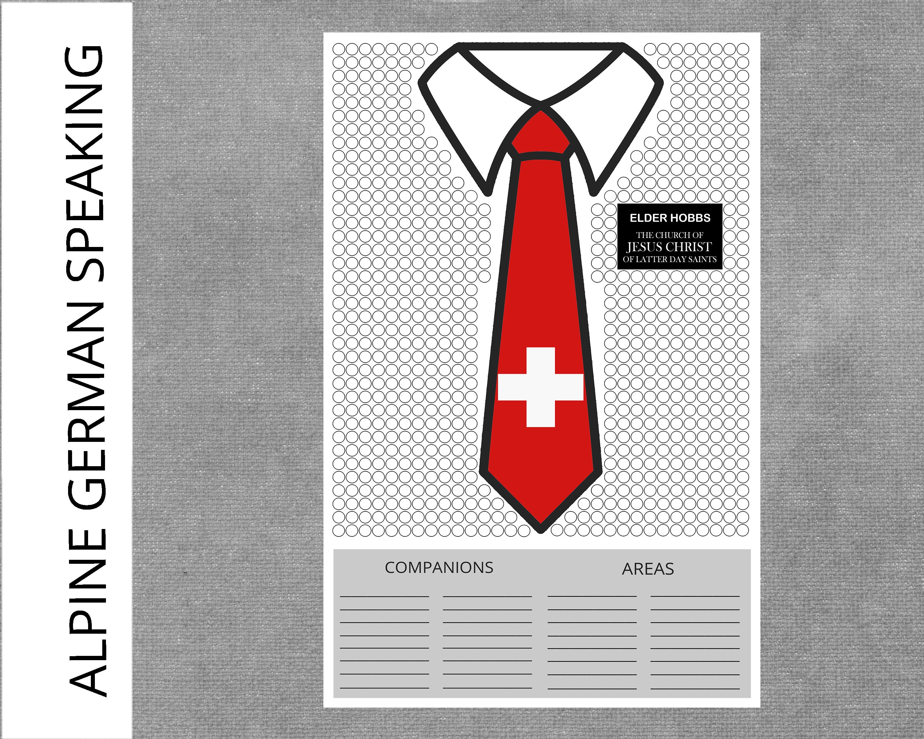 Alpine German Speaking Mission Elder Missionary Countdown | Etsy