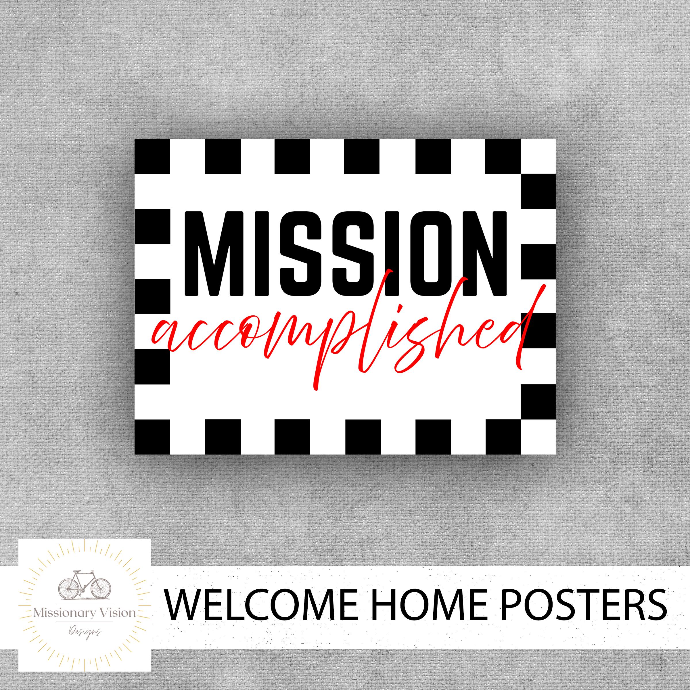LDS Missionary Welcome Home Poster Bundle | 10 Printable Poster Designs ...
