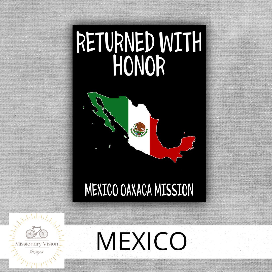 Mexico Missions, Welcome Home Poster, Returned With Honor - Etsy