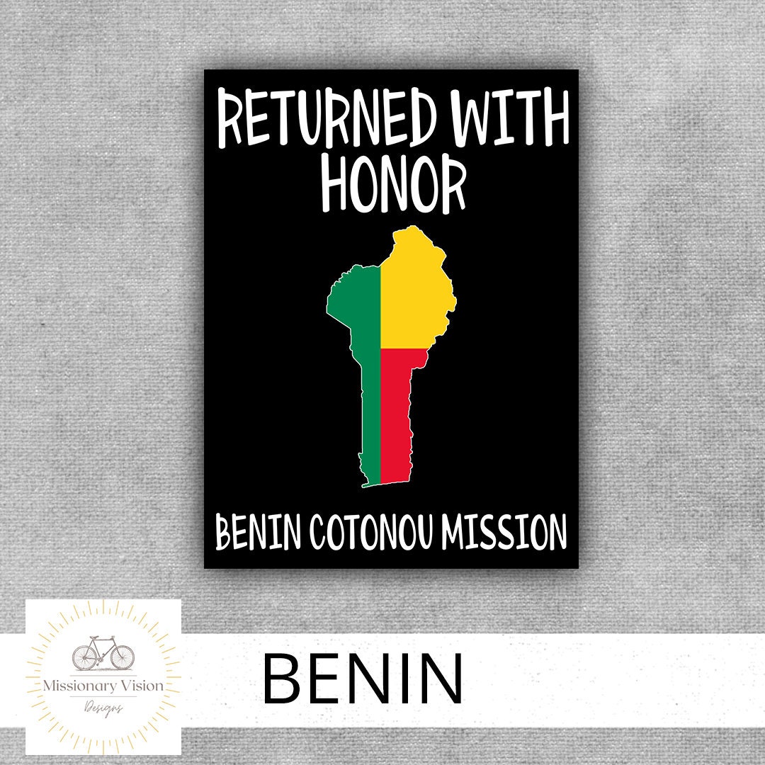 Benin Africa Mission, Welcome Home Poster, Returned With Honor - Etsy