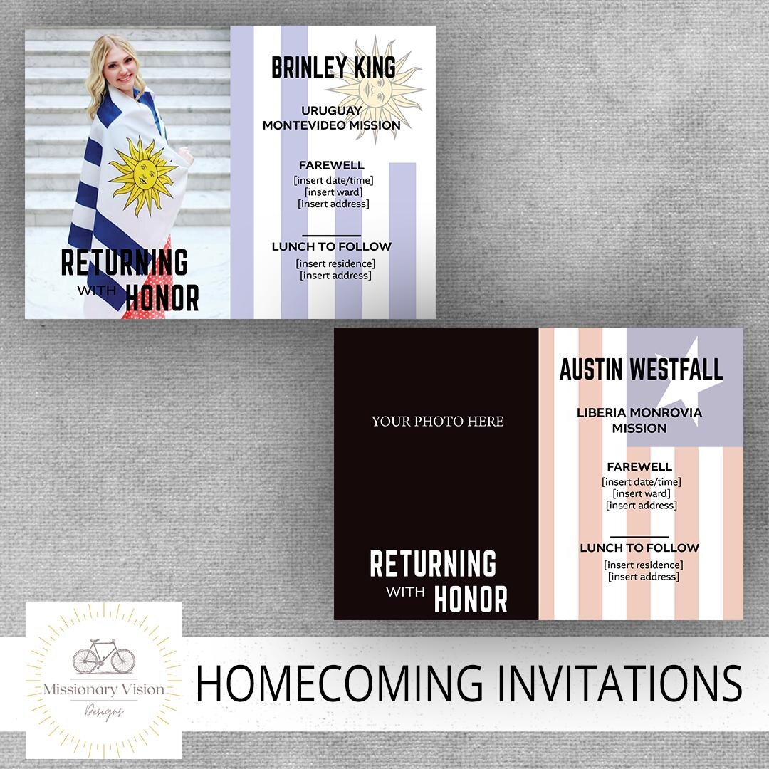 LDS Missionary Homecoming Invitation - Etsy