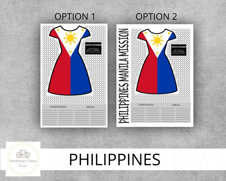 Philippines Mission Sister Missionary Countdown Calendar - Etsy