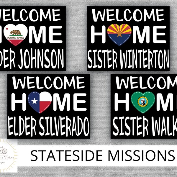Missionary Welcome Home Banner - Etsy