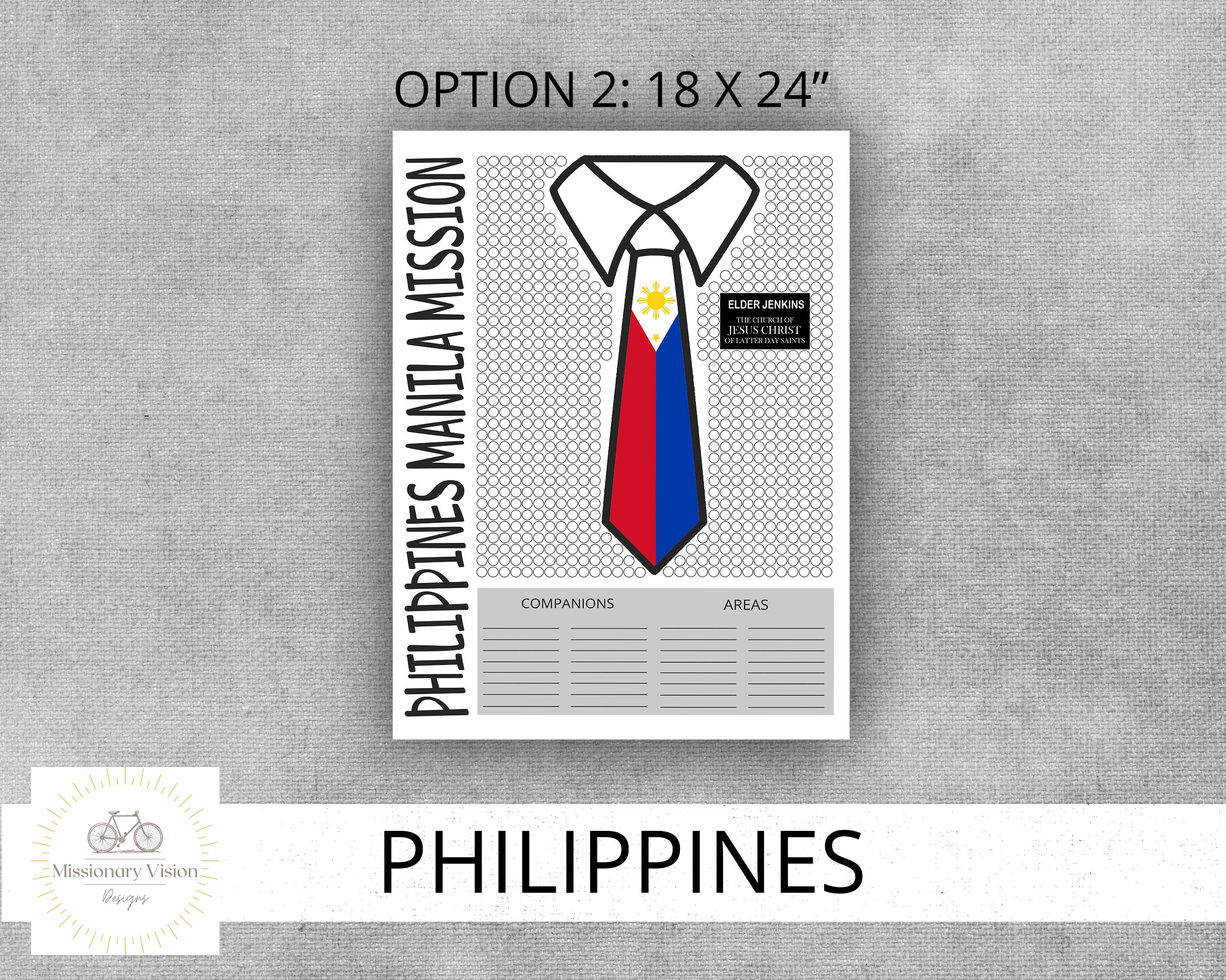 Philippines Mission, Elder Missionary Countdown Calendar - Etsy