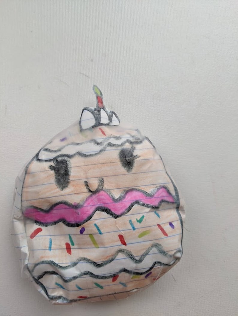 Happy Birthday Cake Paper Squishy - Etsy