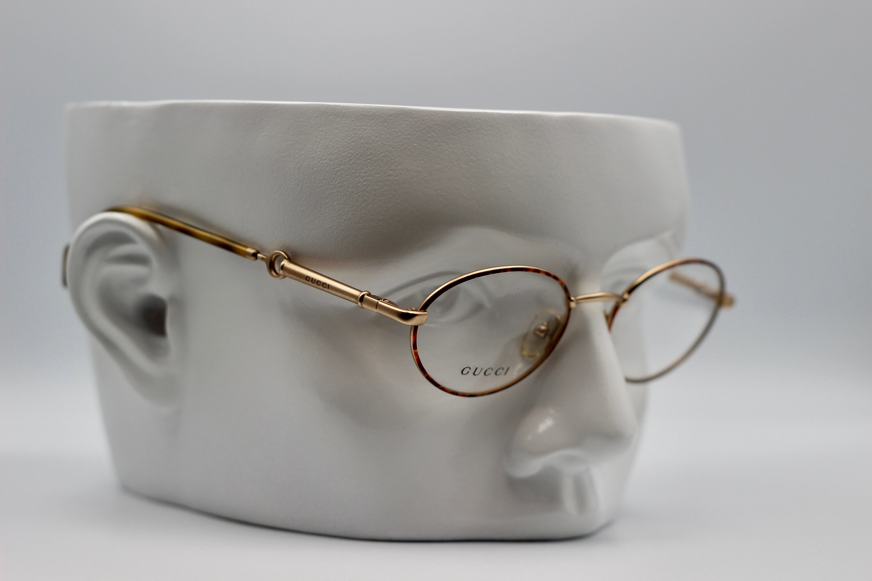 Gucci 90s Unique Eyeglasses Gold&tortoise NOS - Etsy