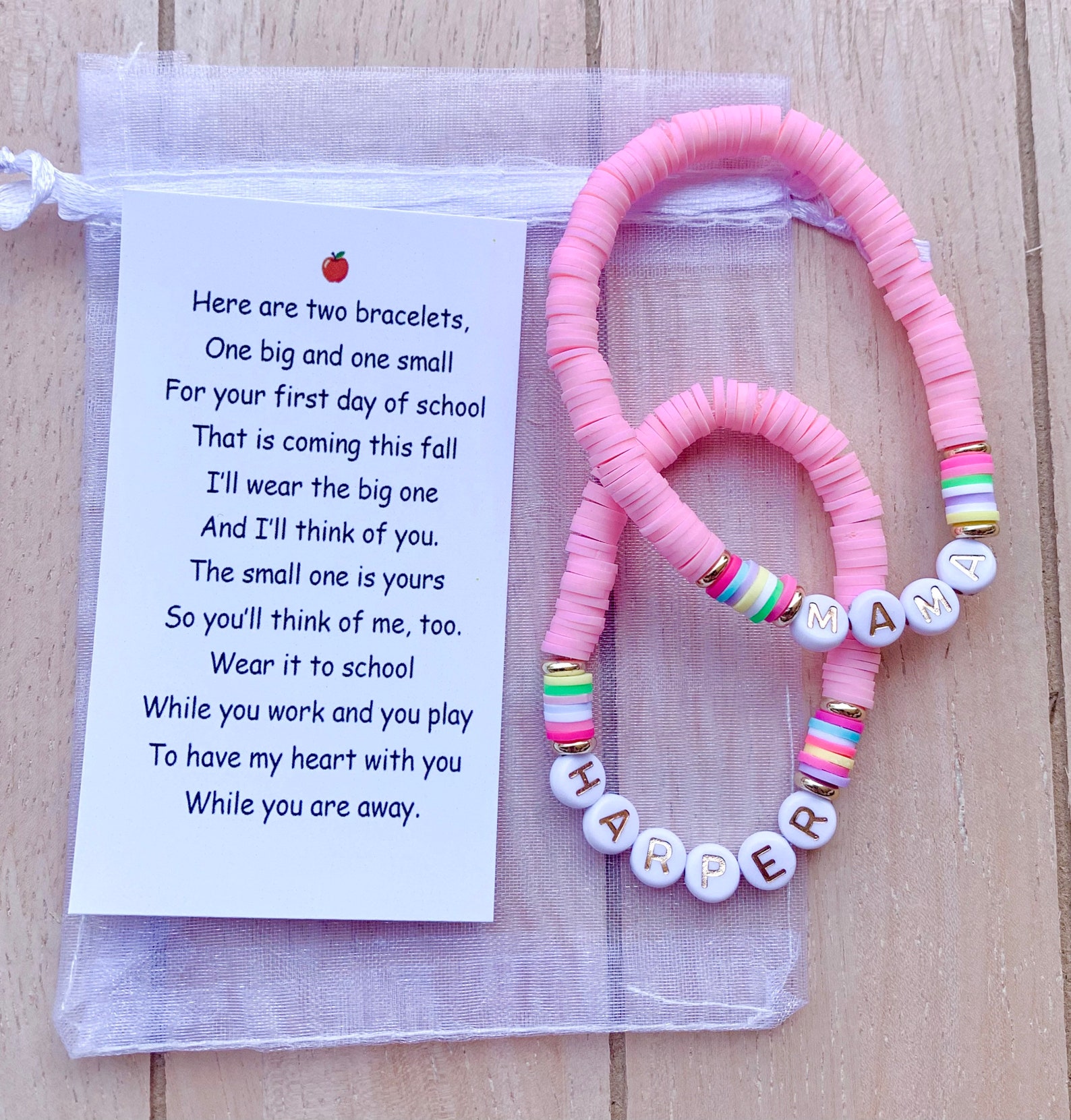 Back to School Bracelet Set - Etsy