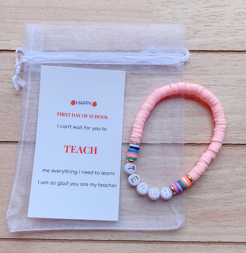 Teach Bracelet for Back to School | Etsy