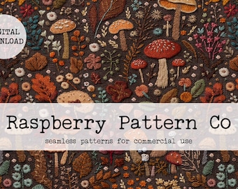 Premium Embroidery Seamless Pattern Butterfly Garden on White - Etsy