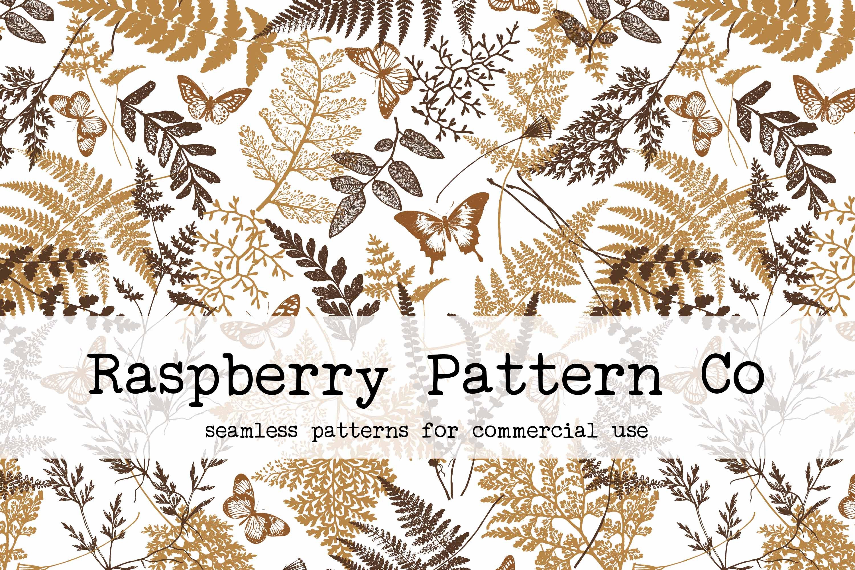 Hand Drawn Vintage Neutral Boho Floral Seamless Pattern for - Etsy
