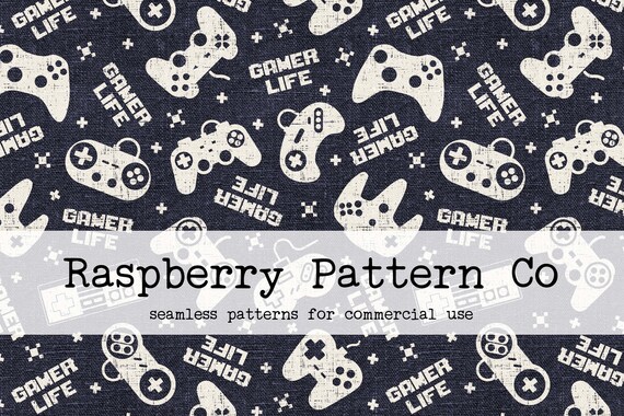 Gamer Seamless Pattern for Commercial Use Video Game seamless | Etsy