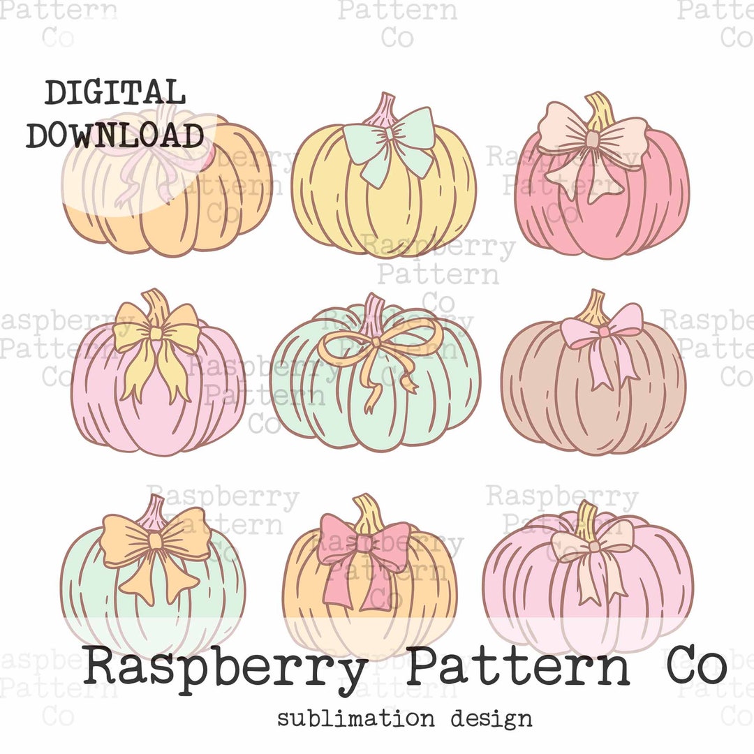 Coquette Pumpkin PNG, Halloween Coquette PNG, Fall Bow PNG, Coquette ...