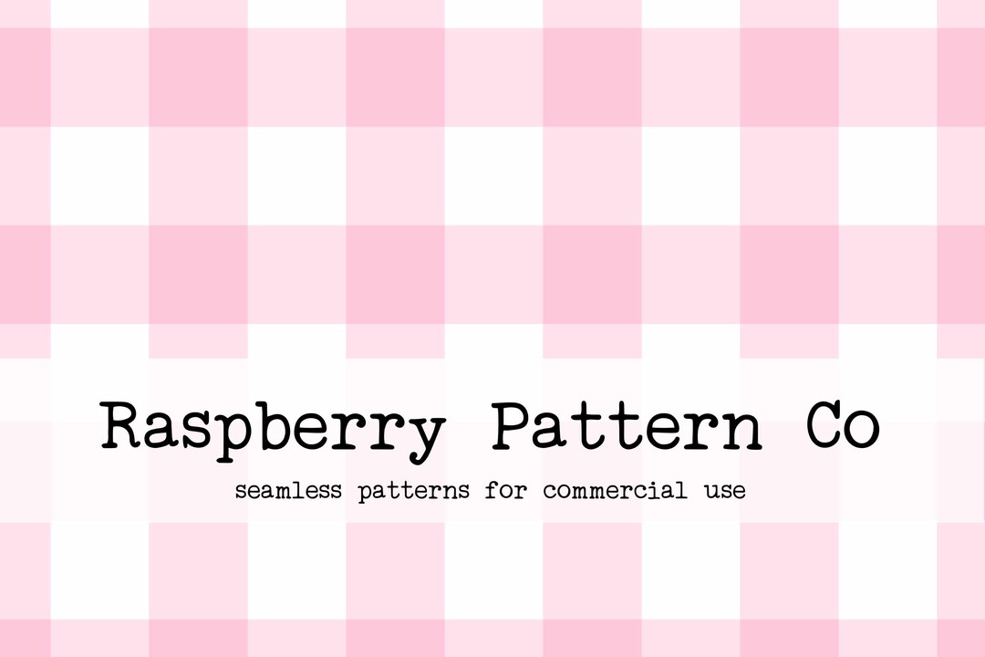 Candy Pink Gingham Seamless Pattern, Large Scale Pink Gingham Seamless ...