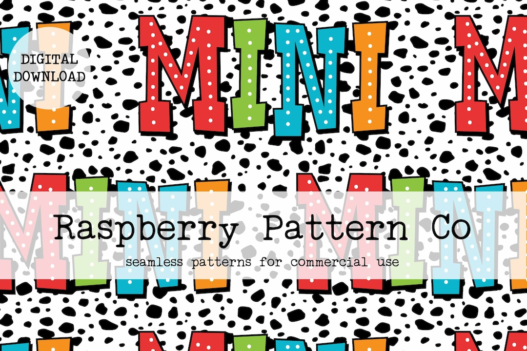 Mini Rainbow Dalmatian Spot Seamless Pattern, Mama Rainbow Seamless ...