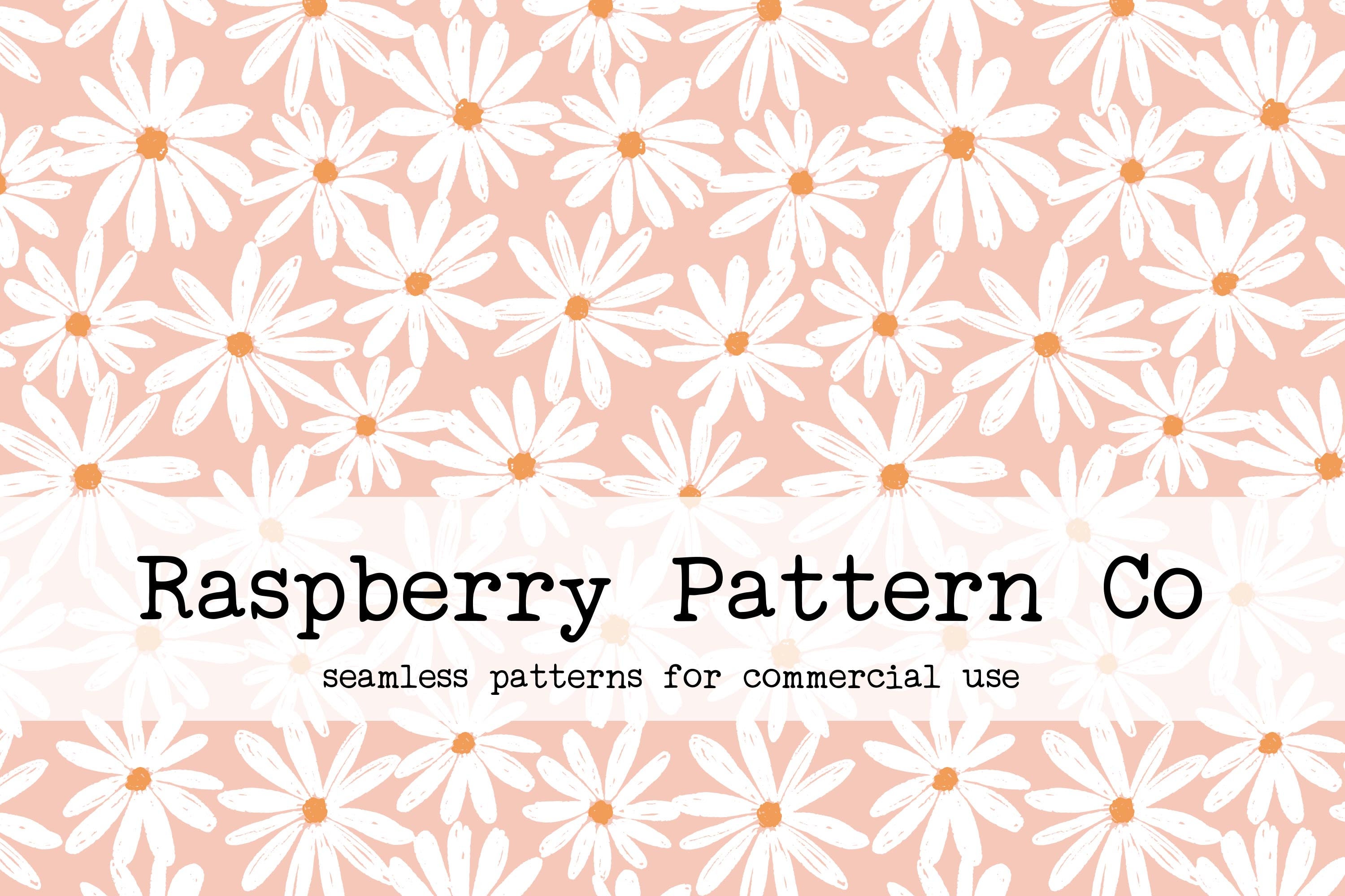 Daisy Floral Seamless Pattern Cottage Core Boho Neutral para | Etsy