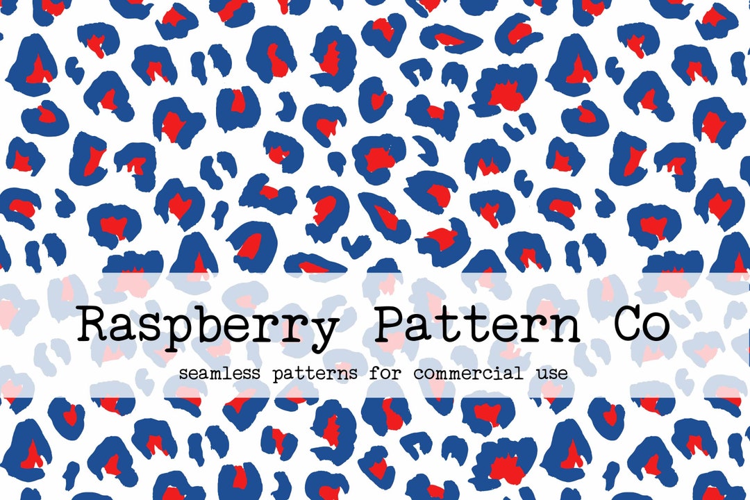 Fourth of July Patriotic Leopard Cheetah Boho Seamless Pattern ...