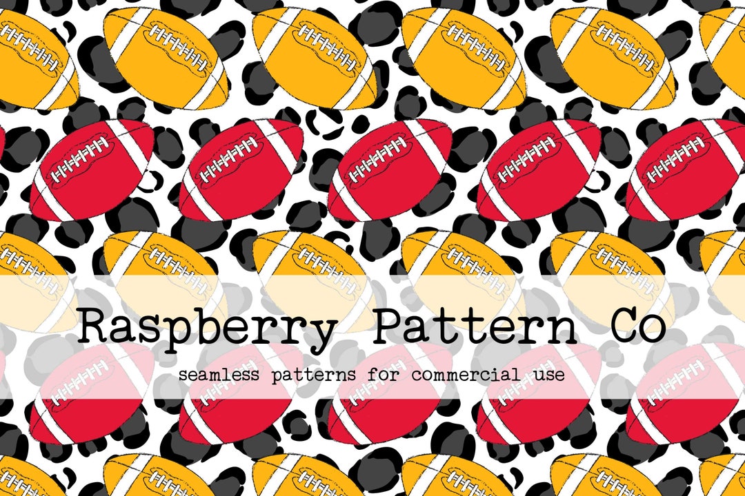 Football Red and Gold Seamless File for Commercial Use, American ...