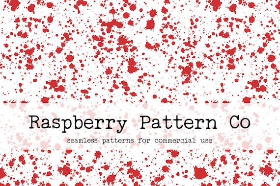 Halloween Blood Splatter Seamless Pattern for Commercial Use - Etsy