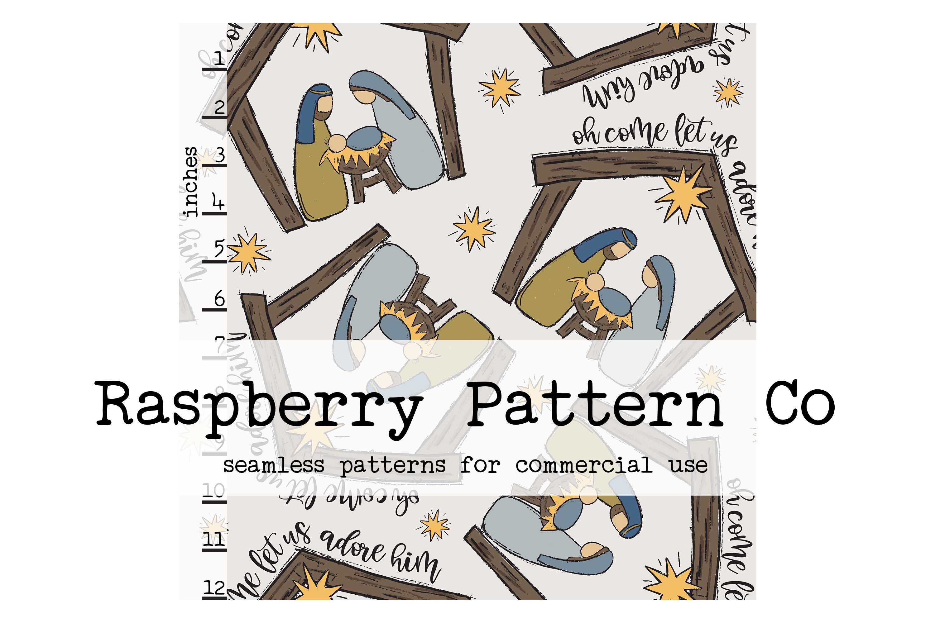 Nativity Baby Jesus Neutral Boho Seamless Patternjoseph and - Etsy