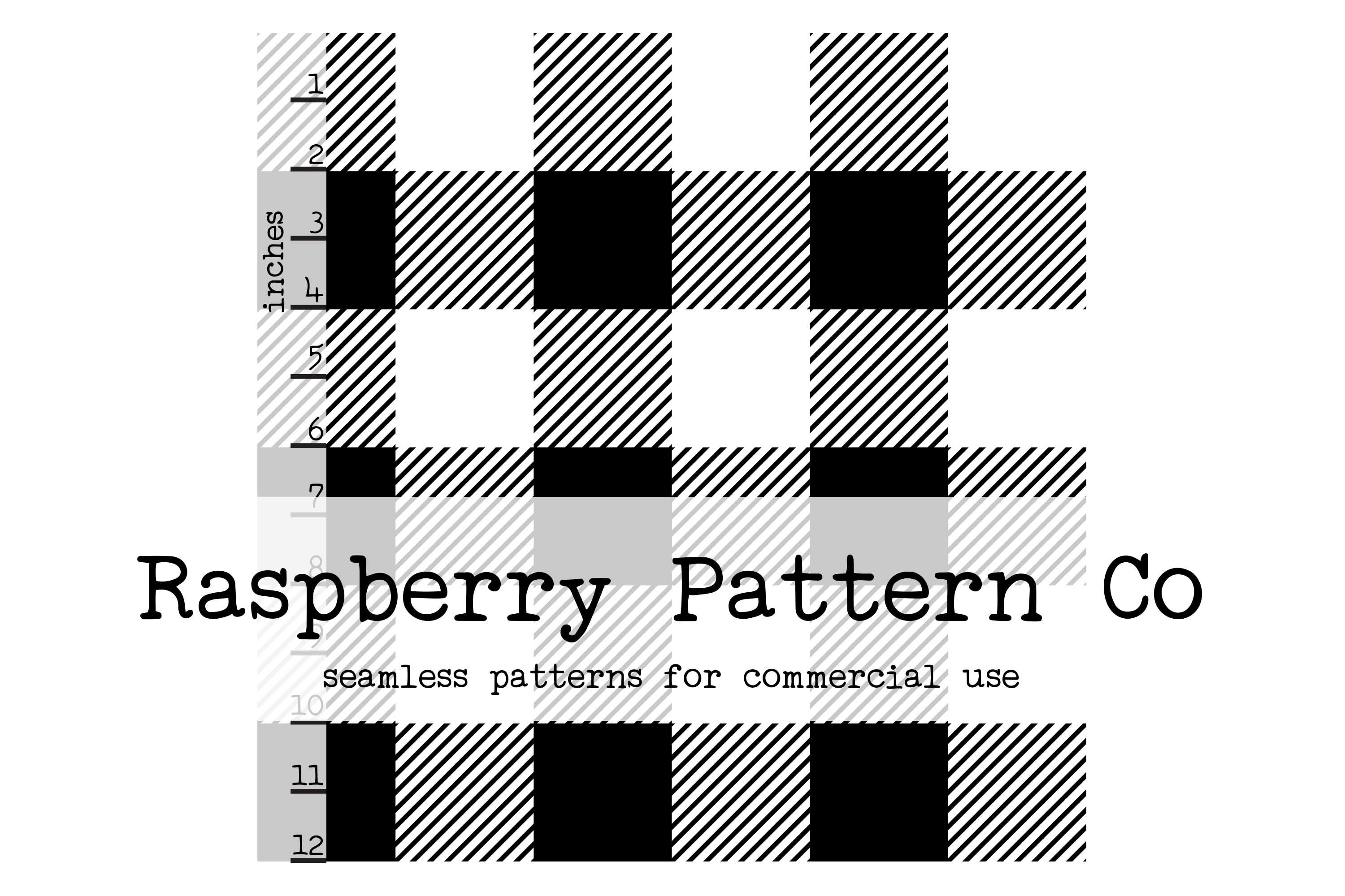 Black and White Buffalo Plaid Seamless Pattern for Commercial Use ...