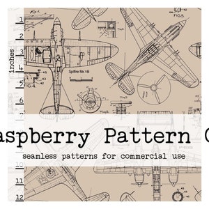 Airplane Seamless Pattern for Commercial Use, Plane Seamless Repeat ...