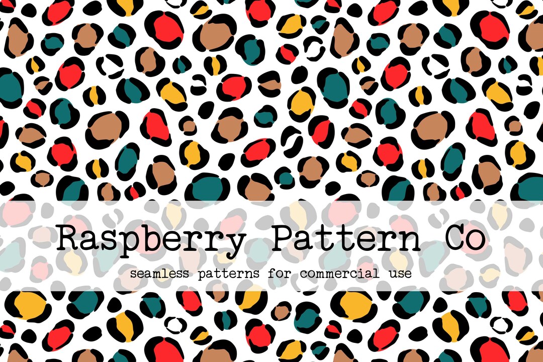 Rainbow Boho Neutral Leopard Print Animal Print Cheetah - Etsy