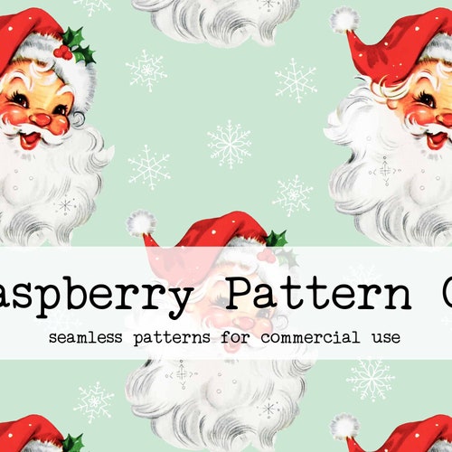 Cowboy Santa Seamless Pattern for Commercial Use Christmas - Etsy