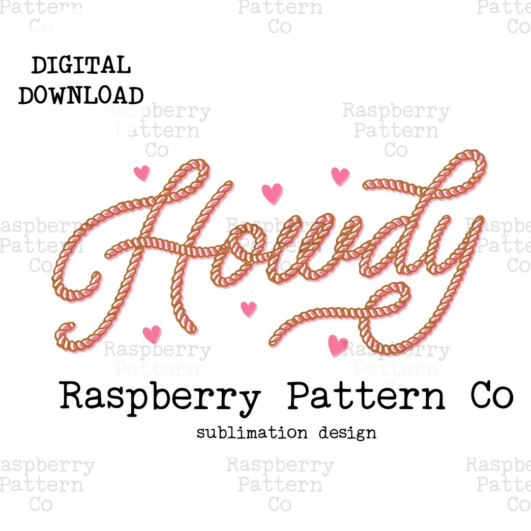 Howdy Rope PNG Sublimation, Western Rope PNG, Howdy Rope PNG, Country ...