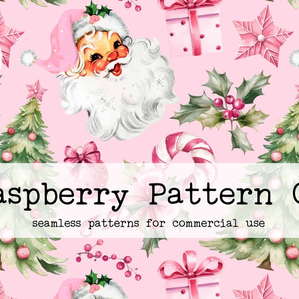 Vintage Santa Fabric - Etsy