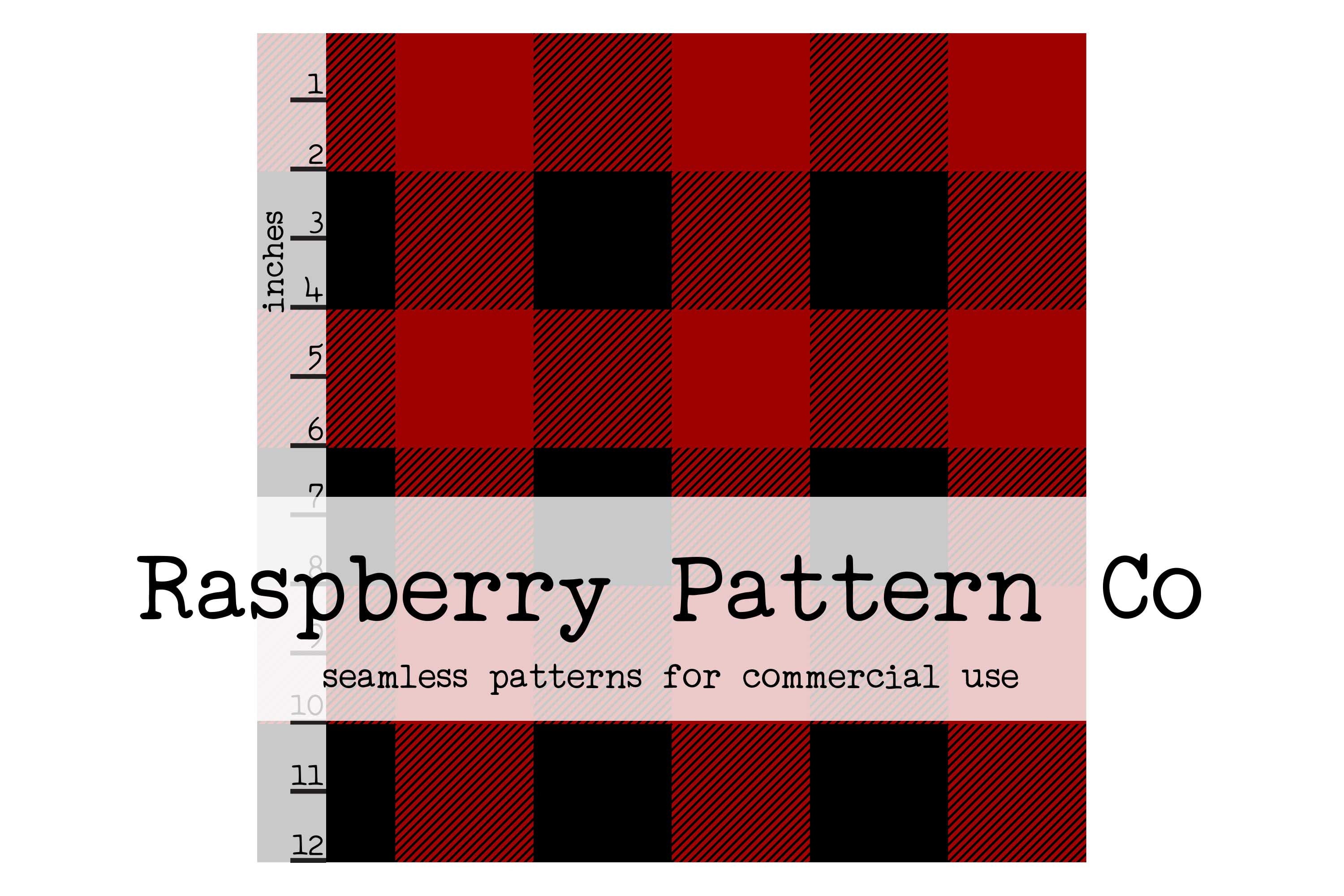 Red and Black Buffalo Plaid Seamless Pattern for Commercial - Etsy