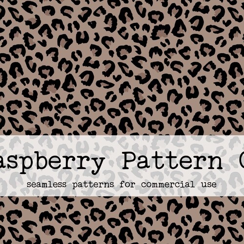 SEAMLESS Pattern Leopard Print Cheetah Digital Fabric Design - Etsy