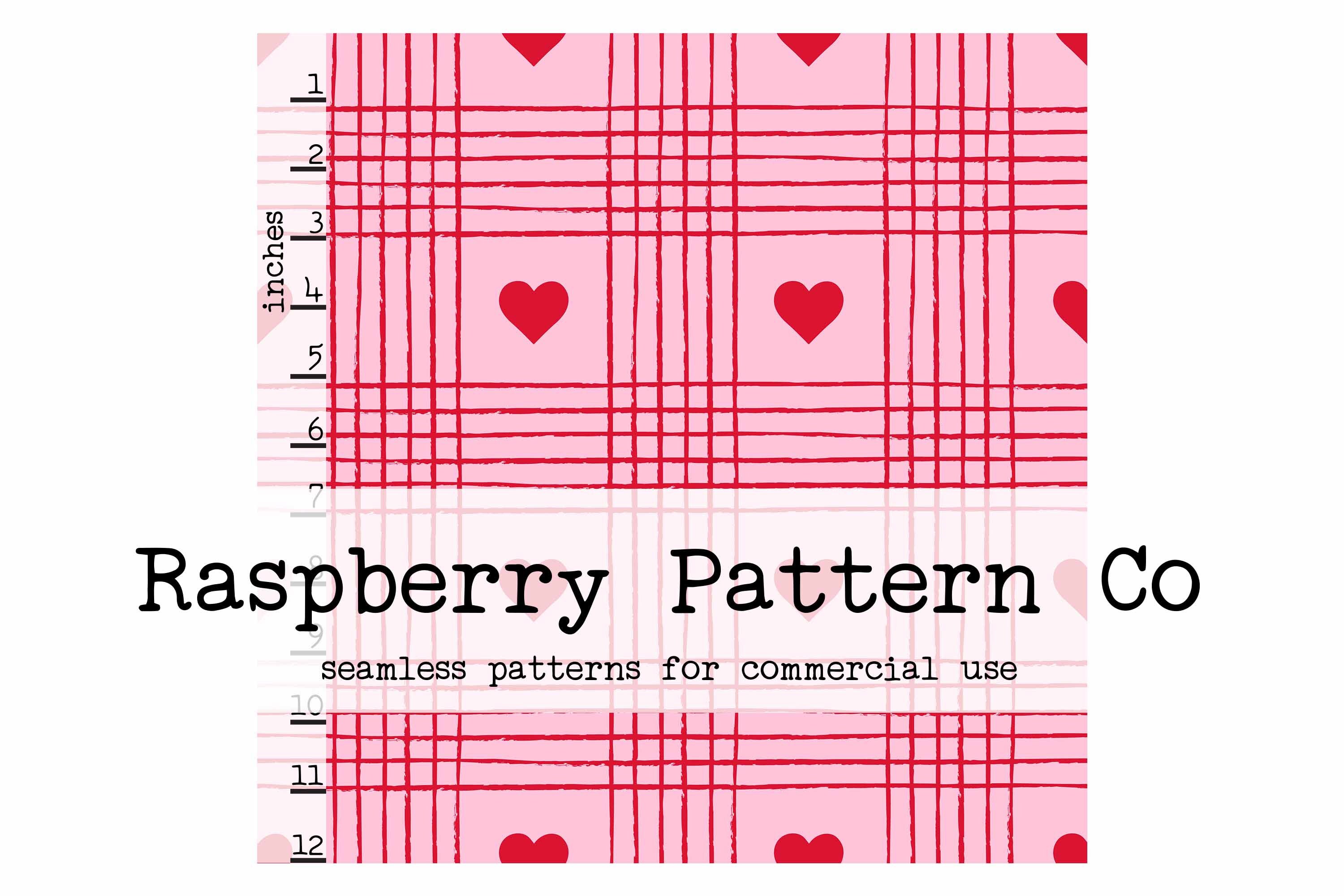 Valentine Plaid Seamless Pattern File, Valentine Heart Seamless, Cute ...