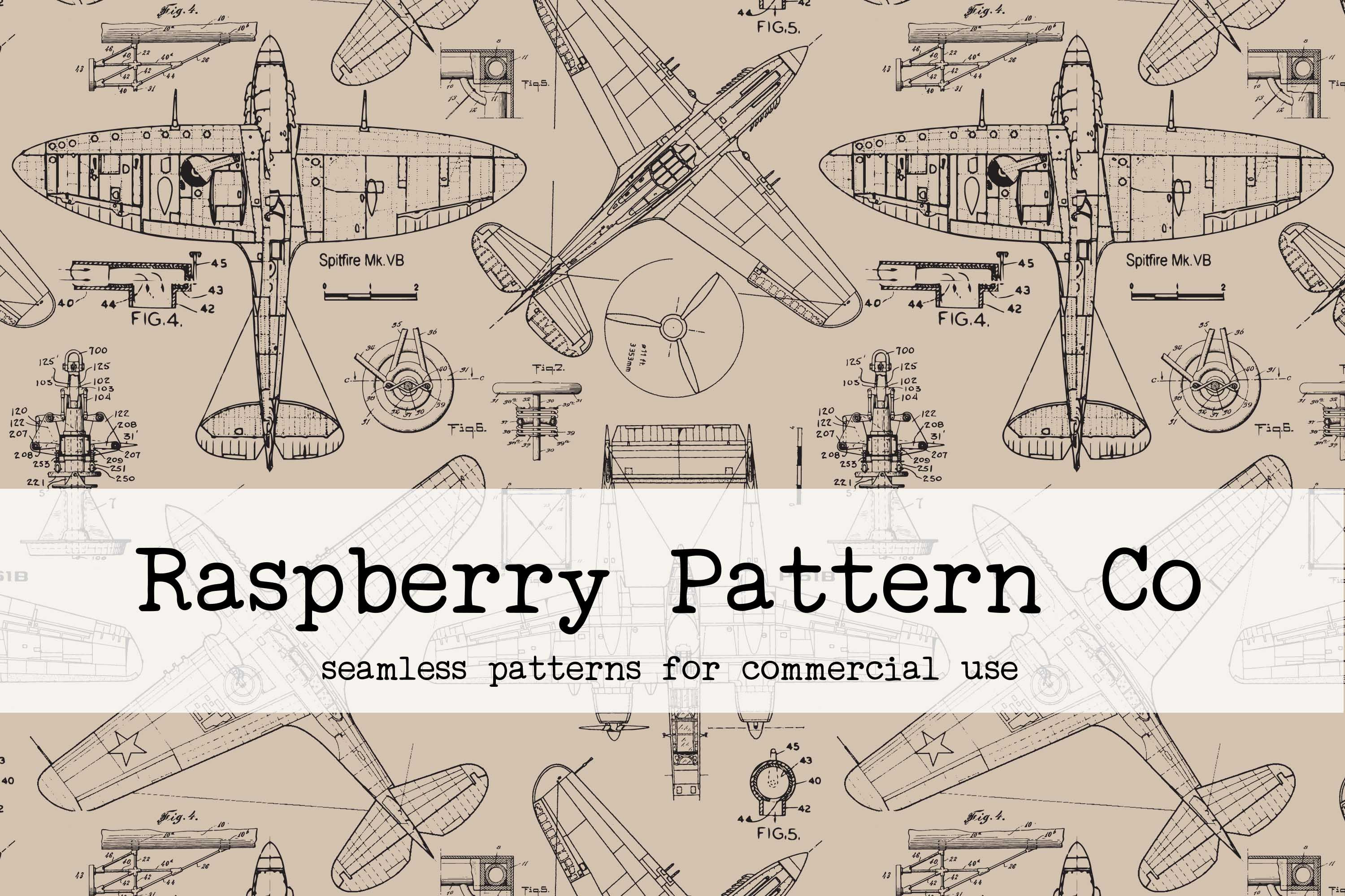 Airplane Seamless Pattern for Commercial Use Plane Seamless - Etsy