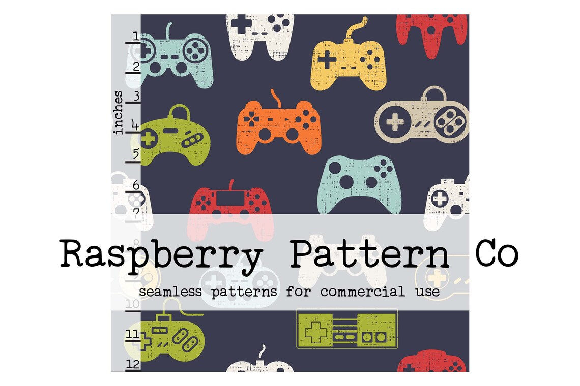 Gamer Seamless Pattern for Commercial Use Video Game Seamless - Etsy