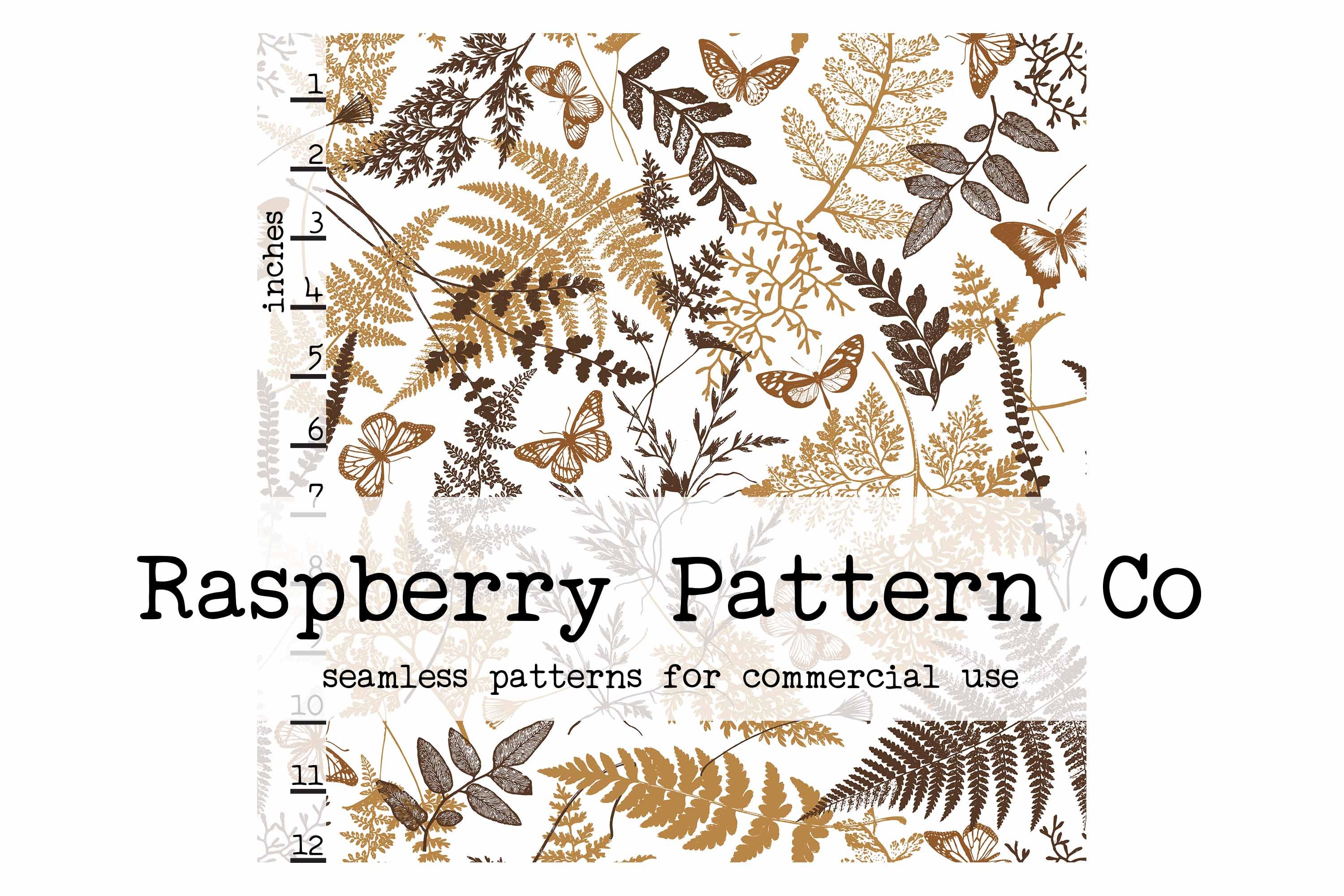 Hand Drawn Vintage Neutral Boho Floral Seamless Pattern for - Etsy
