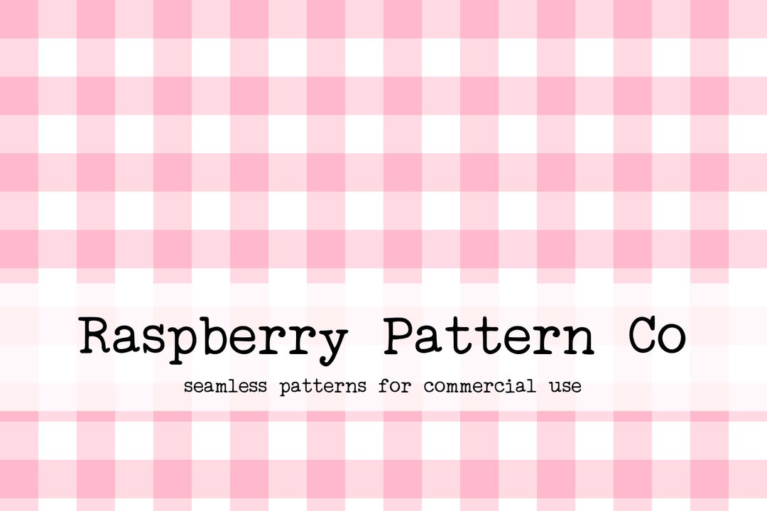 Summer Pink Gingham Seamless Pattern Boho Neutral for Commercial Use ...