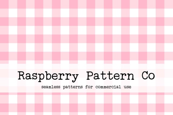 Summer Pink Gingham Seamless Pattern Boho Neutral for | Etsy