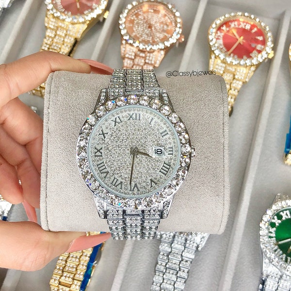 Iced Out Watch - Etsy