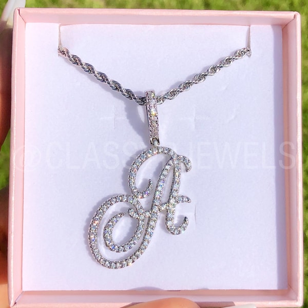 Letter Pendant - Etsy