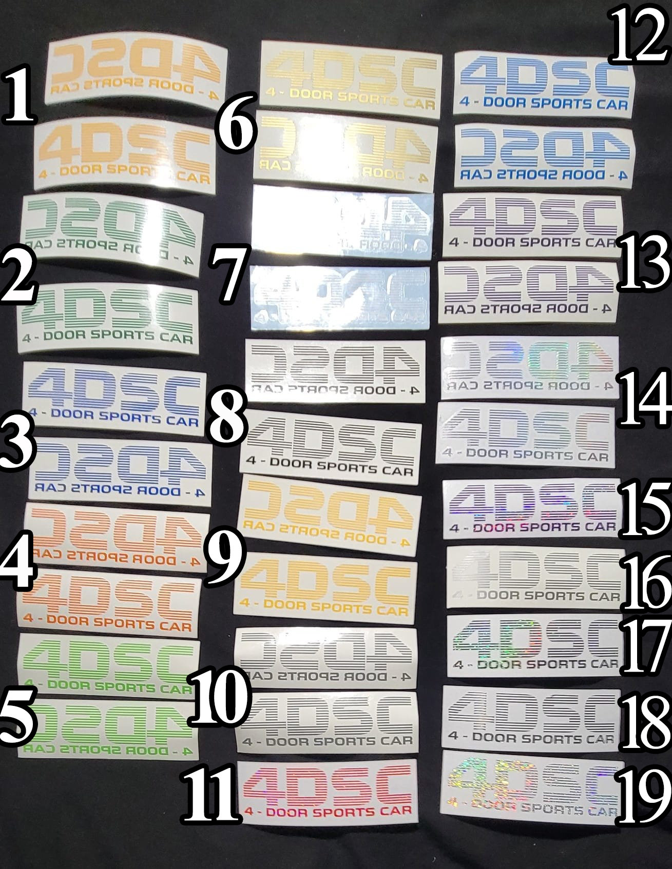 4DSC Decal - Sticker - Vinyl - 3rd Generation Nissan Maxima (sold as ...