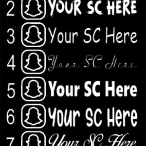 Custom Snapchat Name Vinyl Decal - Personalized Snapchat Username ...