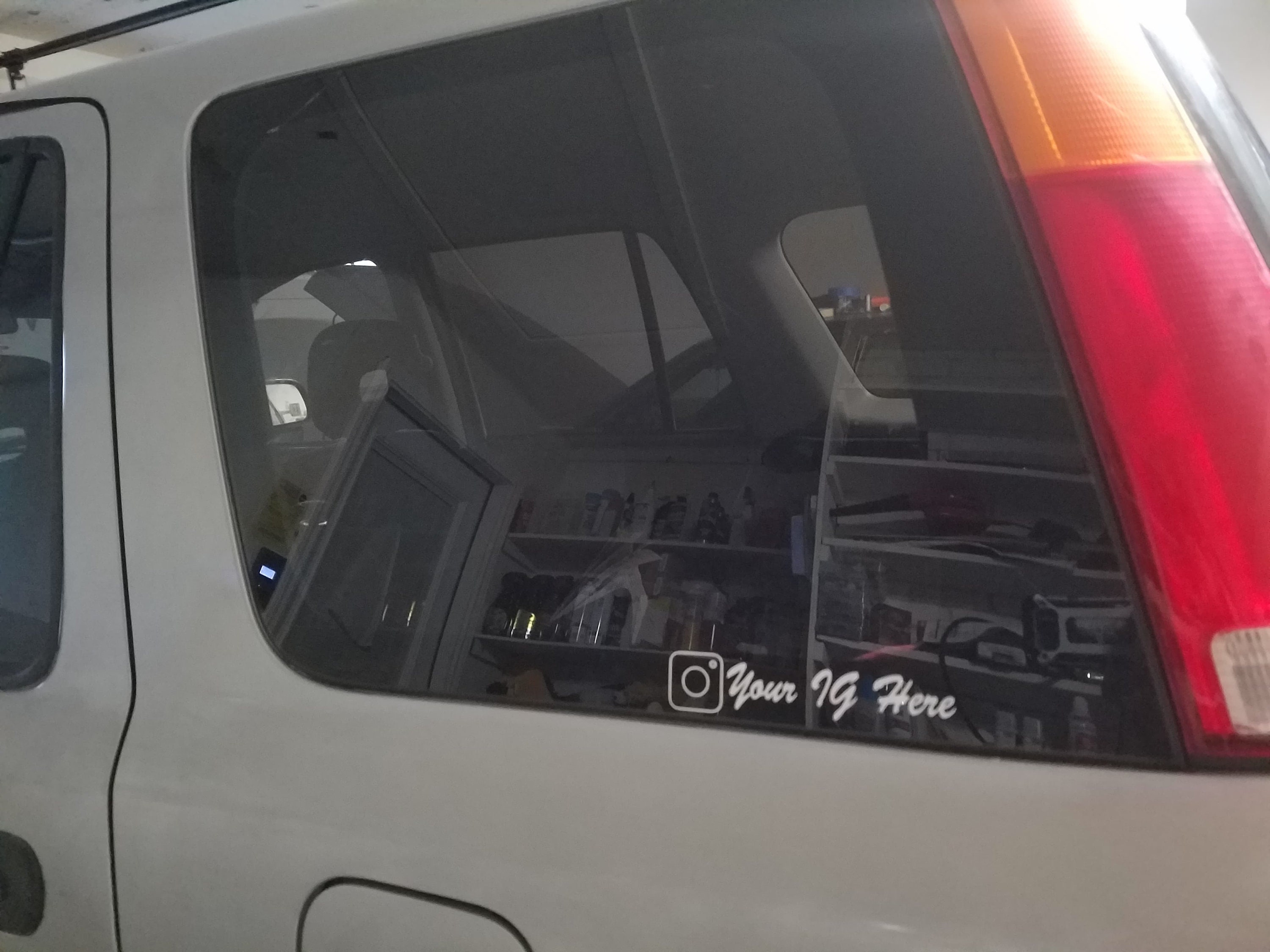 Custom IG Name Vinyl Decal - Personalized IG Username Sticker - Vinyl ...