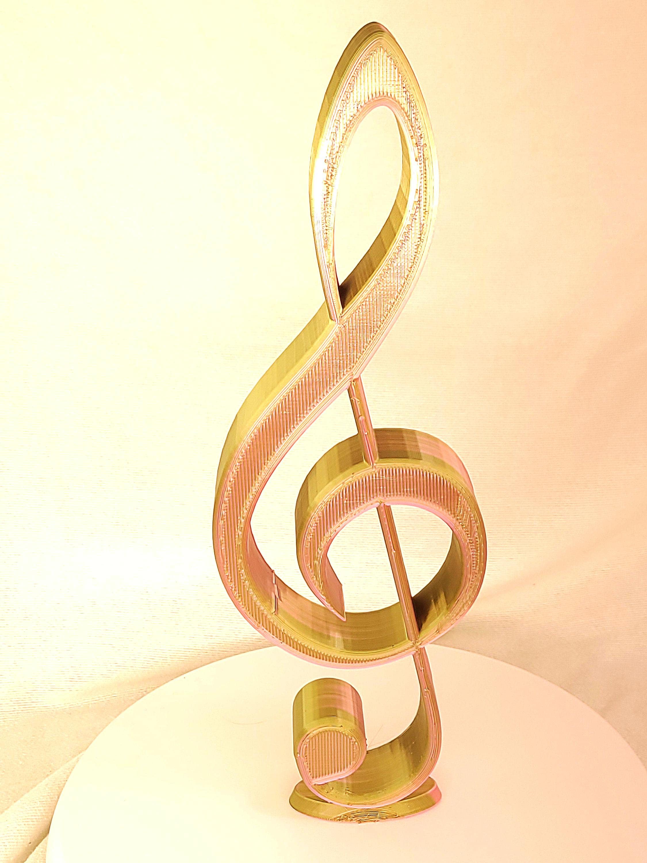 Musical G Clef Statue, Treble Clef, Wall Decor or Table Decoration - Etsy