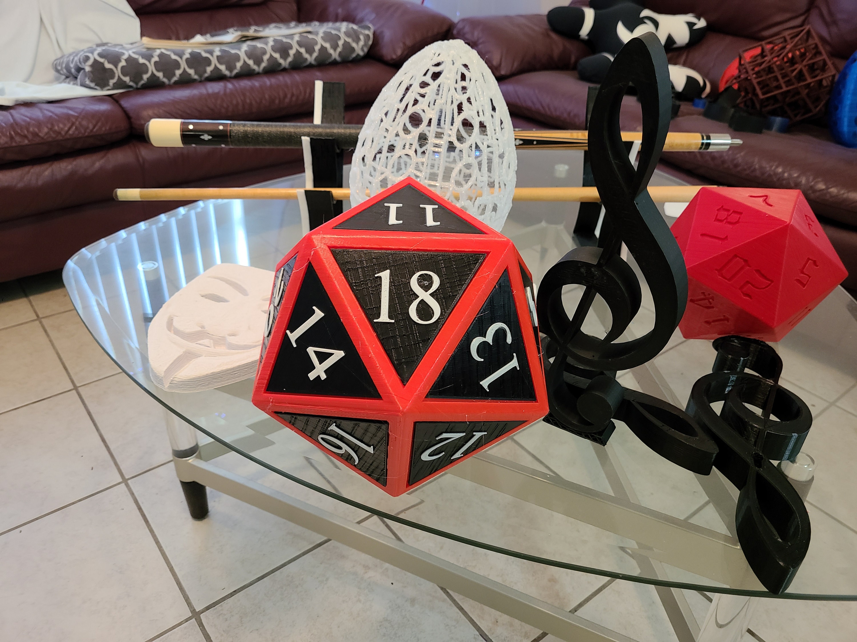 Giant Dice D20 10"-6" (250mm-150mm) Dungeons and Dragons Dice Set Dnd ...