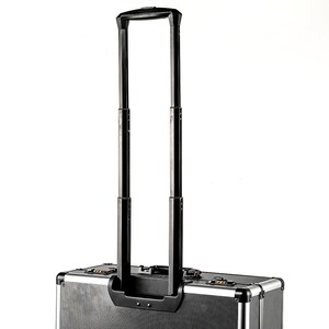 Aluminium Pilot Wheeled Trolley Case Hard Briefcase 4 Wheel Black - Etsy