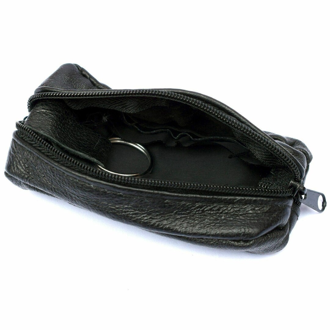 Leather Key Pouch Coin SMALL Soft REAL Leather Coin Purse Key Case ...