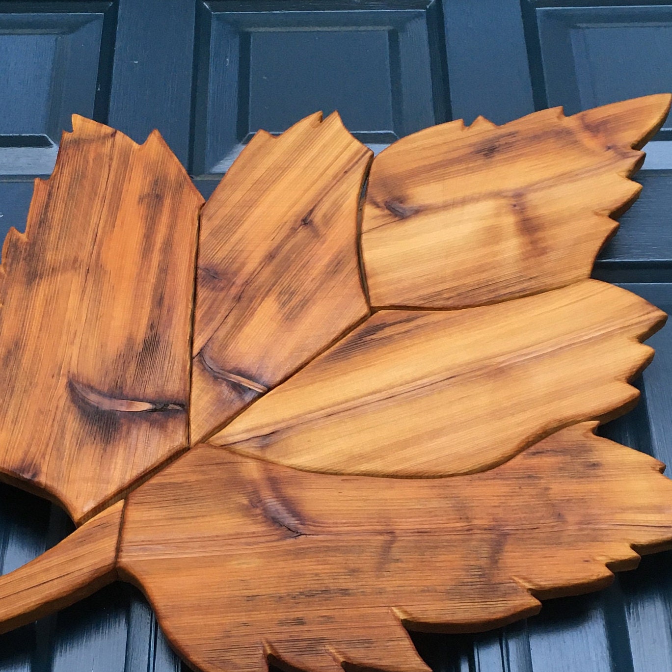 Large Wood Leaf for Your Door, Garden or Wall Decoration!!! - Etsy